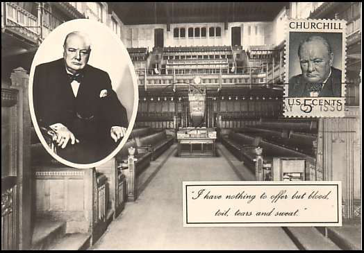 Churchill Postcard FDC 4